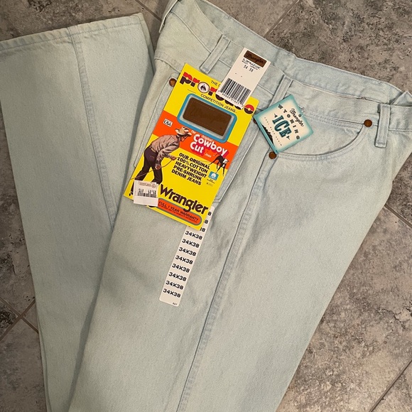 Wrangler | Jeans | Wrangler Rare Vintage Wyoming Ice Jeans 34x38 Nwt ...